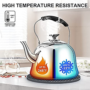 Silicone Trivets for Hot Pots and Pans, Trivets for Hot Dishes, Durable Silicone Trivet Mat Hot Plates to Protect Table,Hot Pads for Kitchen, Pot Holders for Kitchen Heat Resistant Mats for Countertop