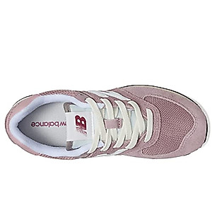 New Balance Girls 574 V1 Disc Lace-Up Sneaker, Lilac Chalk/Sea Salt, 5 Big Kid