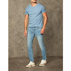 Amazon Essentials Slim Fit Jeans For Men - Light Wash, 33W x 32L