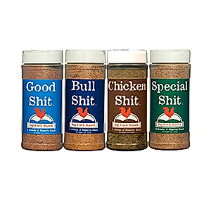 Big Cock Ranch Gourmet Seasoning Bundle All-Purpose Special 13oz, Bull for Steak, Good Sweet N' Salty 11oz and Chicken Gluten-Free and No MSG