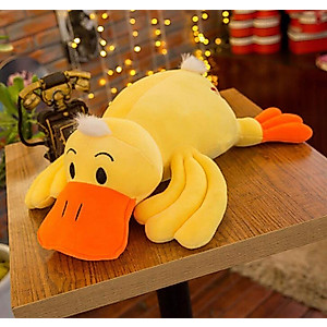 Ruzucoda Plush Yellow Duck Stuffed Animal Hugging Pillow Super Soft Toys Gifts 14 Inches