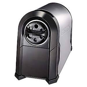 Bostitch Office SuperPro Glow Extra Heavy Duty Commercial Classroom Electric Pencil Sharpener with Replaceable Cutter Cartridge System, 6-Hole, Silver/Black (EPS14HC)