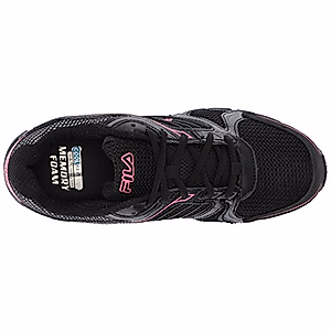 Fila Women's Memory Reckoning 8 Slip Resistant Steel Toe Running Shoe Sr St, Black/Black/KOPK, 10