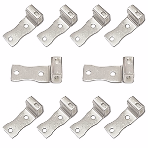 bjsdkff Ackron Couch Spring Repair Kit, Sofa Savers Zig Zag Spring Repair Bracket Kit for Furniture Chair, Sofa, Couch, Bed Spring Clips Replacement Parts 10 Pieces