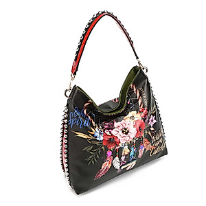 Nicole Lee Bohemian Black Shoulder Bag