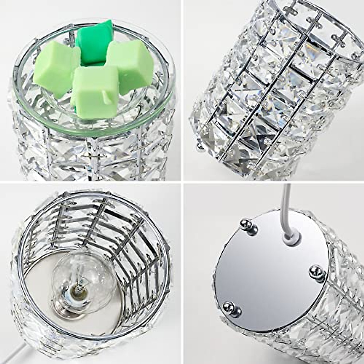 STRN Wax Melts Warmer, Crystal Wax Warmer, Electric Wax Melter Burner, Wax Melt Warmer for Wax Melts, Valentines Day Gifts, Home Office Fragrance Decorations for Mom