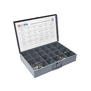 1250 Piece Stainless Steel Hex Head Cap Screw (Bolt), Nut, and Washer Assortment 18-8 Coarse Thread Set