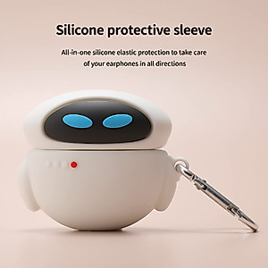 Ahnspiceo Compatible with AirPods 3 Case Cover, 3D Cute Funny Anime Characters Design Case Compatible with AirPods 3rd Generation Case 2021,for Women Men AirPods 3rd (Eva)