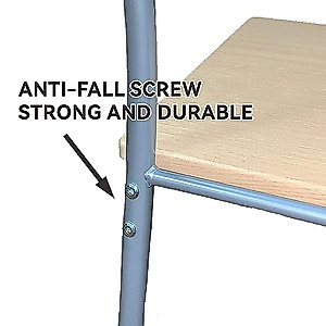 DURISO 5-Piece Dining Table Set Wood and Metal for 4, Dining Room Table Set for 4, Suitable for Kitchen, Dining Room, Space-Saving Kitchen Table Set