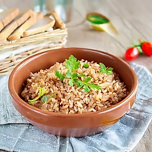 Golden Crown Organic Brown Jasmine Rice, Naturally Aged Halal + Kosher, Extra Long Aromatic Tasty and Delicious Flavorful Gluten-Free Whole Grains From Thai HOM Mali, Non-GMO - 32 oz (2LB)