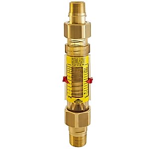 Hedland H625-010-R EZ-View Flowmeter, Polyphenylsulfone, For Use With Water, 1.0 - 10 gpm Flow Range, 3/4" NPT Male