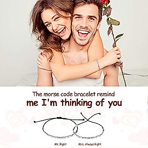 Hicarer DIY Morse Code Bracelet Making Kit, 800 Round Spacer Beads and 800 Long Tube Spacer Beads Handmade Adjustable Bracelets Necklaces 20 Morse Code Decoding Card and 20 Yard Twine Cord