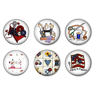 Sewing and Quilting Refrigerator Magnet Set