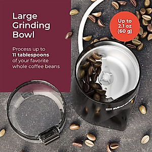 Mueller HyperGrind Precision Electric Spice/Coffee Grinder Mill with Large Grinding Capacity and Powerful Motor also for Spices, Herbs, Nuts, Grains, Black