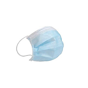 Intco Medical Procedure Face Mask with Earloops, Blue, Box of 50