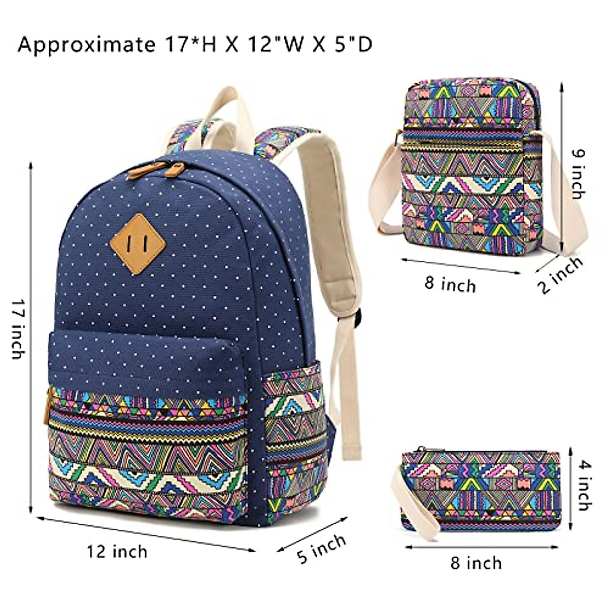 EZYCOK Laptop Backpack for Teen Girls Women Lightweight School Backpack College Bookbag Casual Daypack, Best Christmas Birthday Gift