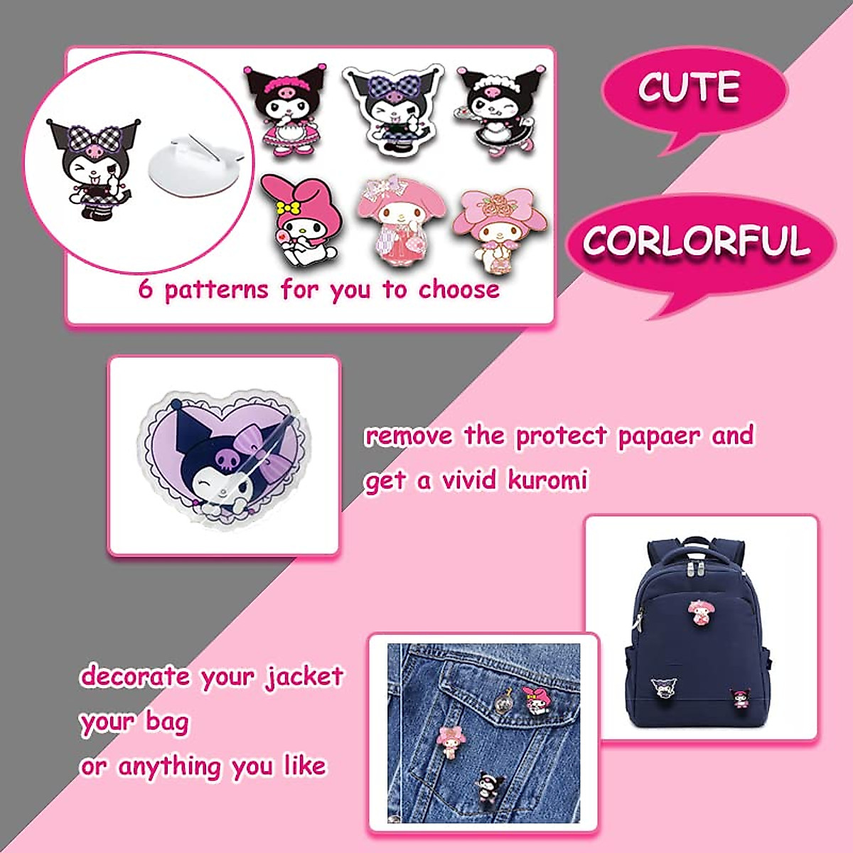 Set for Women, including 1 Drawstring Bag 2 Keychain 4 Bracelets and Necklace Set 1 Mini Purse 1 Pack of Sticker,6 Acrylic Broochs,2 Phone Ring Holders