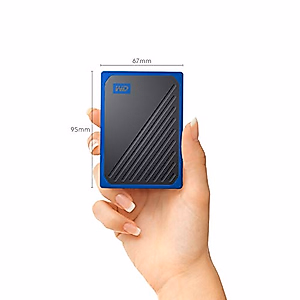 Western Digital 1TB My Passport Go SSD Cobalt Portable External Storage, USB 3.0 - Western DigitalBMCG0010BBT-WESN