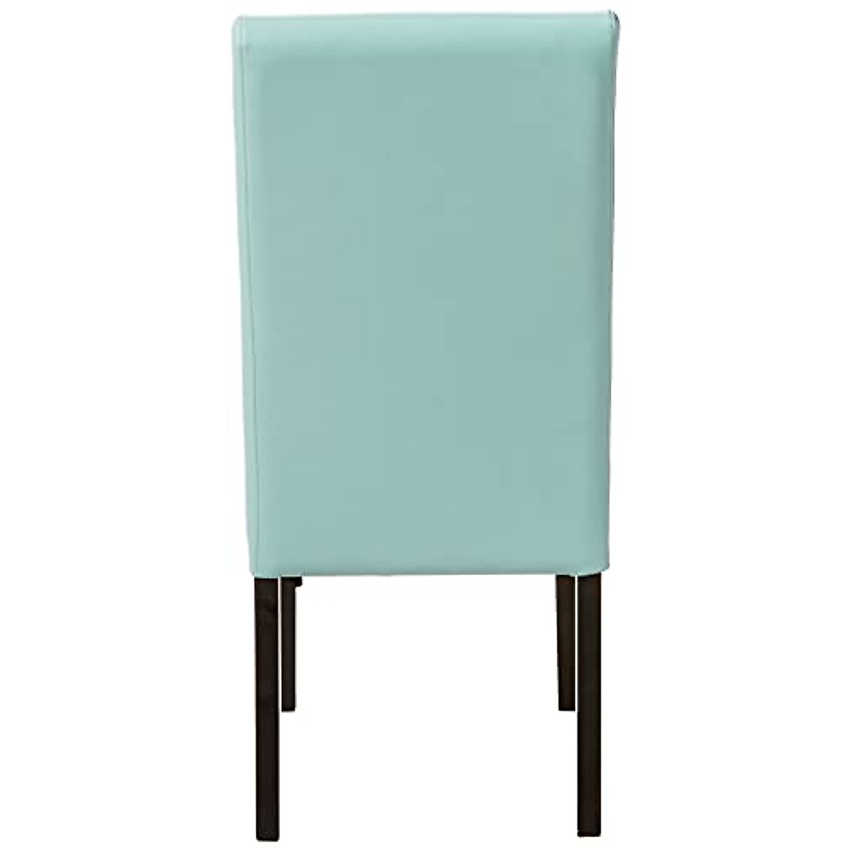 Christopher Knight Home Pertica T-Stitch Leather Dining Chairs, 2-Pcs Set, Teal Blue