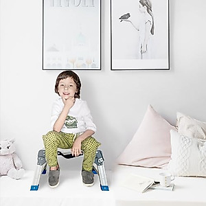 TOPRUNG Folding Step Stool Heavy Duty Lightweight Work Platform, Aluminum 350 lbs Weight Rating Anti-Slip Platform for Household Indoor Work