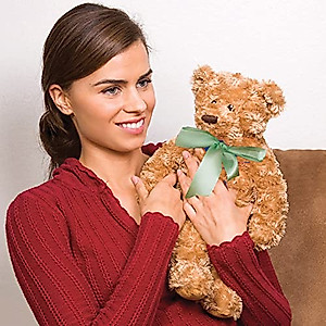Bed Buddy Microwavable Weighted Stuffed Animal Teddy Bear and Plush - Calming Bear for Adults and Kids, 2 Pounds, Good for All Ages