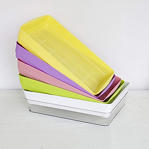 Cabilock Plant Propagation Tray Germination Dome sprouter Container Bean Sprouting Tray Germination Station Plant Starter Tray Sprouter Tray with Lid Growing Trays Pot Flat Ground