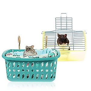 PATKAW Hanging Hamster Bed Rat Hammock House Bedding Small Pet Animals Cage Nest Habitats Hanging Basket Warm Bed for Guinea Pig Rat