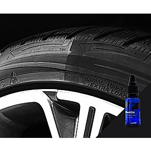 CARPRO CQUARTZ Blackout - Tire Coating and Dressing for Trim and Rubber, Polysiloxane and Durable on Unpainted Resin Materials (50mL)
