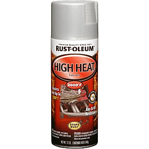 Rust-Oleum 248904 Automotive High Heat Spray Paint, 12 Ounce (Pack of 2), Flat Aluminum