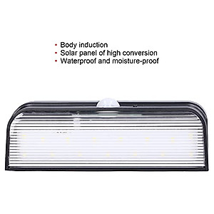 LED Outdoor Lights, IP65 Waterproof Body Induction LED Wall Light Energy Saving Highly Durable Heat Resistant for Garden for Corridor for Home