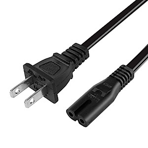 Power Cord Compatible Canon Pixma MX922 MX492 MX490 MX922 MX452 MX532 MG2420 MG2520 MG2522 MG2920 MG2922 MG7520 G4210 MX522 TS3122 TS3522 2 Prong Printer Replacement AC Power Cable