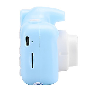 SYH&AQYE Kids Camera Toys, Eye Friendly and Clear Portable Mini Digital Video, Anti Fall Food Grade Soft Silicone Case Camera for 3 4 5 6 7 8 9 10 11 12 Year Old Boys/Girls(Blue)