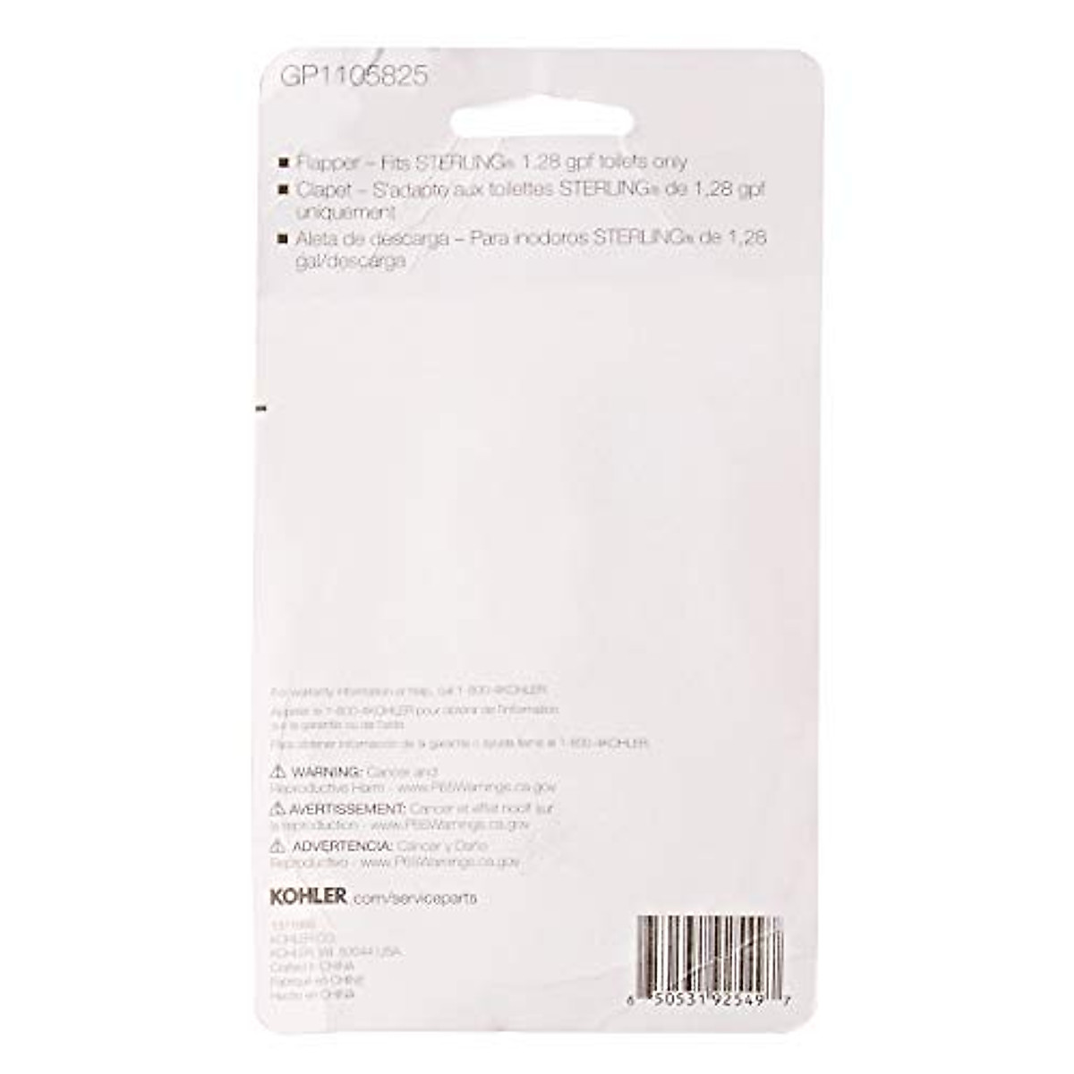 KOHLER GP1105825 Flapper with Float Kit