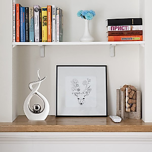 FJS Home Decor Modern Art Ceramic Statue Table House Decorations for Dining Room Living Room Office Centerpiece