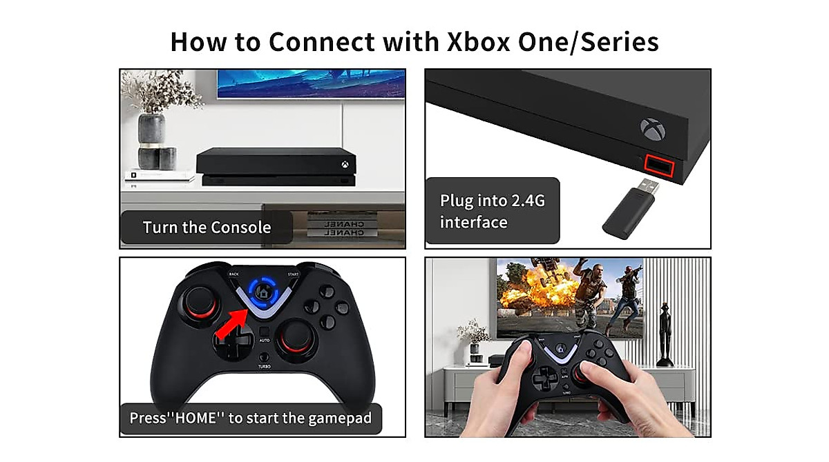 ROTOMOON Wireless Game Controller - Immersive Gaming Experience