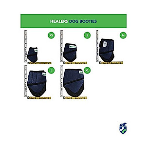 HEALERS PetCare Medical Dog Bootie, Single Unit - Blue