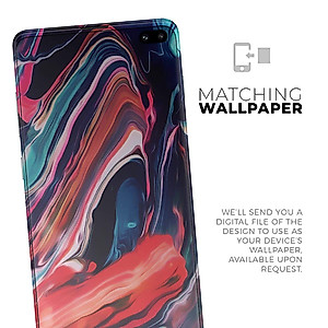 DesignSkinz Blurred Abstract Flow V55 Protective Vinyl Decal Wrap Skin Cover Compatible with The Samsung Galaxy S20 (Screen Trim & Back Glass Skin)