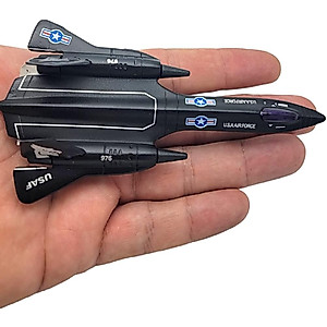 🛦 Die Cast Metal 4.5" Stealth Bomber Jets with Pullback Action. B2 Bomber, SR-71 Blackbird, F-117 Nighthawk, F/A-22 Raptor 4Set