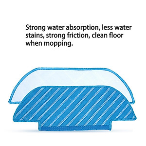 4/6pcs Robot Vacuum Mop Wipes Sweeping Machine Clean Cloth For K720 DK33 DK35 Vacuum Spare Parts Easy To Replace Robot Vacuum Mop Wipes Replacement Parts