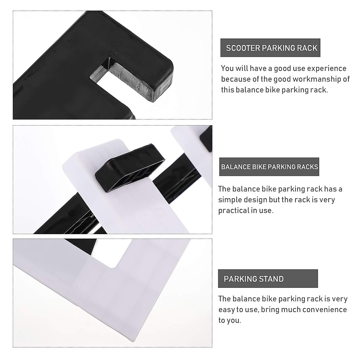 BESPORTBLE 2pcs Bikes Bicycle Floor Parking Rack Bike Standing Organizer Adjustable Bicycle Park Stand for Mountain Bikes Road Bikes Kids Bikes Stopper