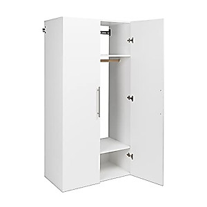 Prepac HangUps Wardrobe Storage Cabinet, 20"D x 36"W x 72"H, White