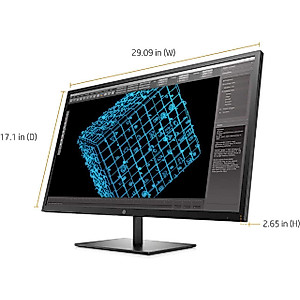 HP - Pavilion 32" LED QHD Monitor - Black with Black Stand