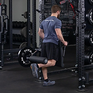 Titan Fitness Titan Series Plate-Loaded Leg Curl and Extension Rack Attachment, Rated 275 LB, Perform One-Leg Hamstring Curls Or Seated Leg Extensions