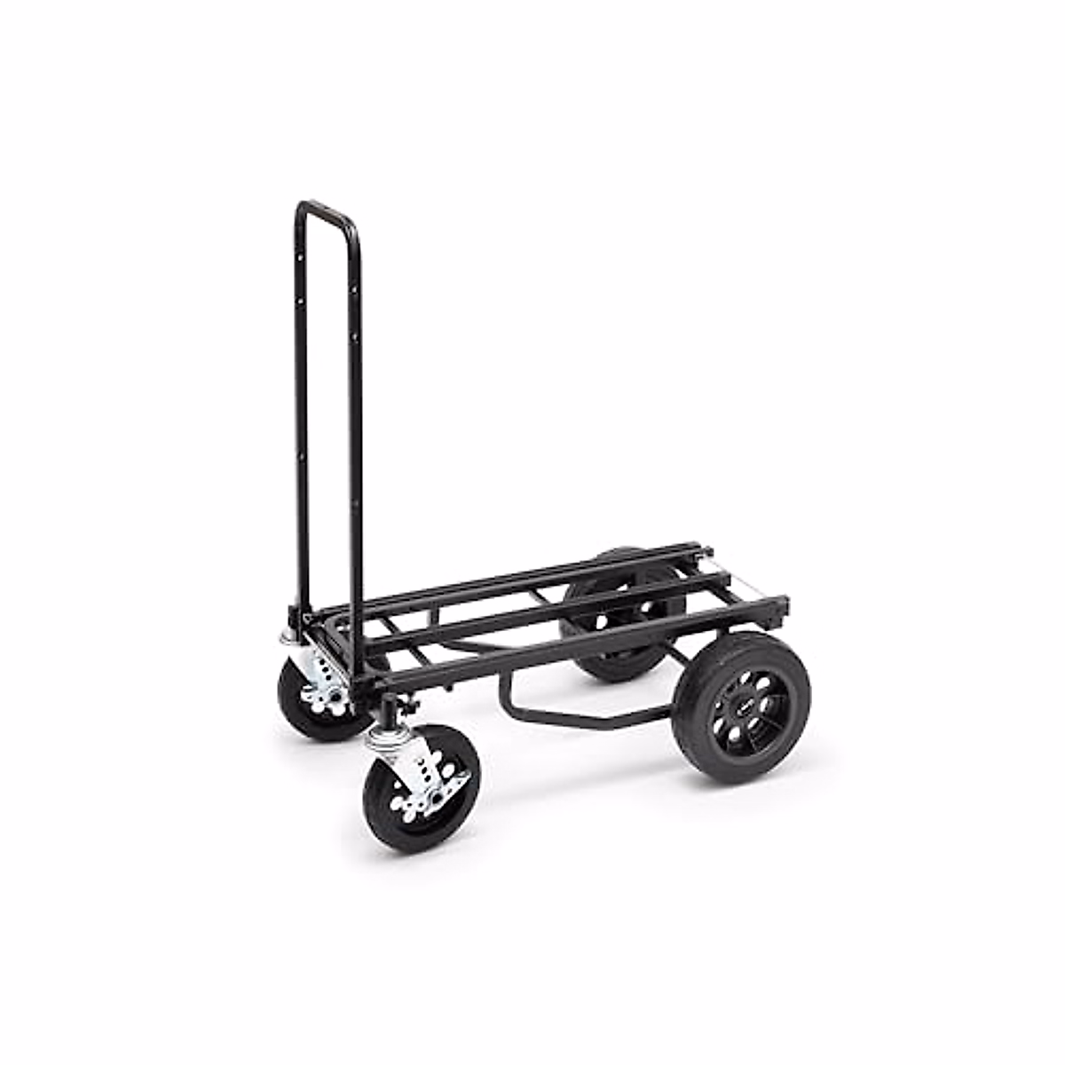Rock-N-Roller R12STEALTH (All Terrain Stealth) 8-in-1 Folding Multi-Cart/Hand Truck/Dolly/Platform Cart/34" to 52" Telescoping Frame/500 lbs. Load Capacity, Black
