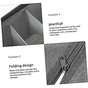 COLLBATH Fabric Sock Box Clothes Drawers Storage Totes for Clothes Hanging Drawers for Closet Drawer Organizer Clothes Drawer Underwear Organizer Panty Organizers Sock Container Sock Case