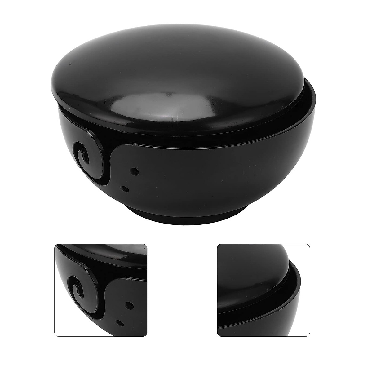 Yarn Holder, Glossy Yarn Bowl Sturdy Durable Plastic Material Small Portable Keep Lightweight for Knitting for Weaving for Crochet