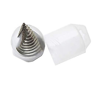 Meichoon Step Drill Bit Set Large HSS Spiral Groove 6-60mm 12 Steps Sizes, Cobalt Countersunk Drill Cone Drilling Tool Hole Cutting Enlarge Metal Sheet PVC Sheet Wood, Triangle Handle, DC18