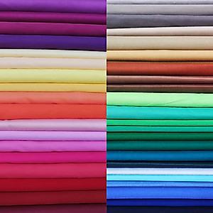 50 PCS 10" x 10" Precut Multi-Colors Cotton Fabric Squares Fabric Bundles for Sewing & Quilting Beginners