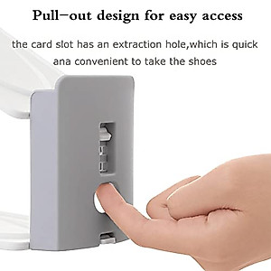 Weinu Shoe Slots Organizer Adjustable Shoe Stacker Storage Double Layer Stack Shoe Holder Space Saver (Blue)