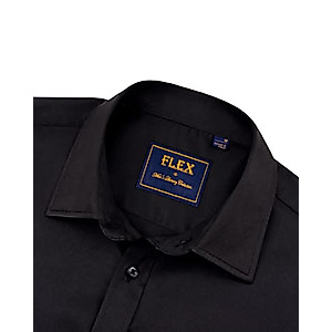 Alimens & Gentle Mens Short Sleeve Dress Shirts Regular Fit Solid Casual Button Down Shirts X-Large